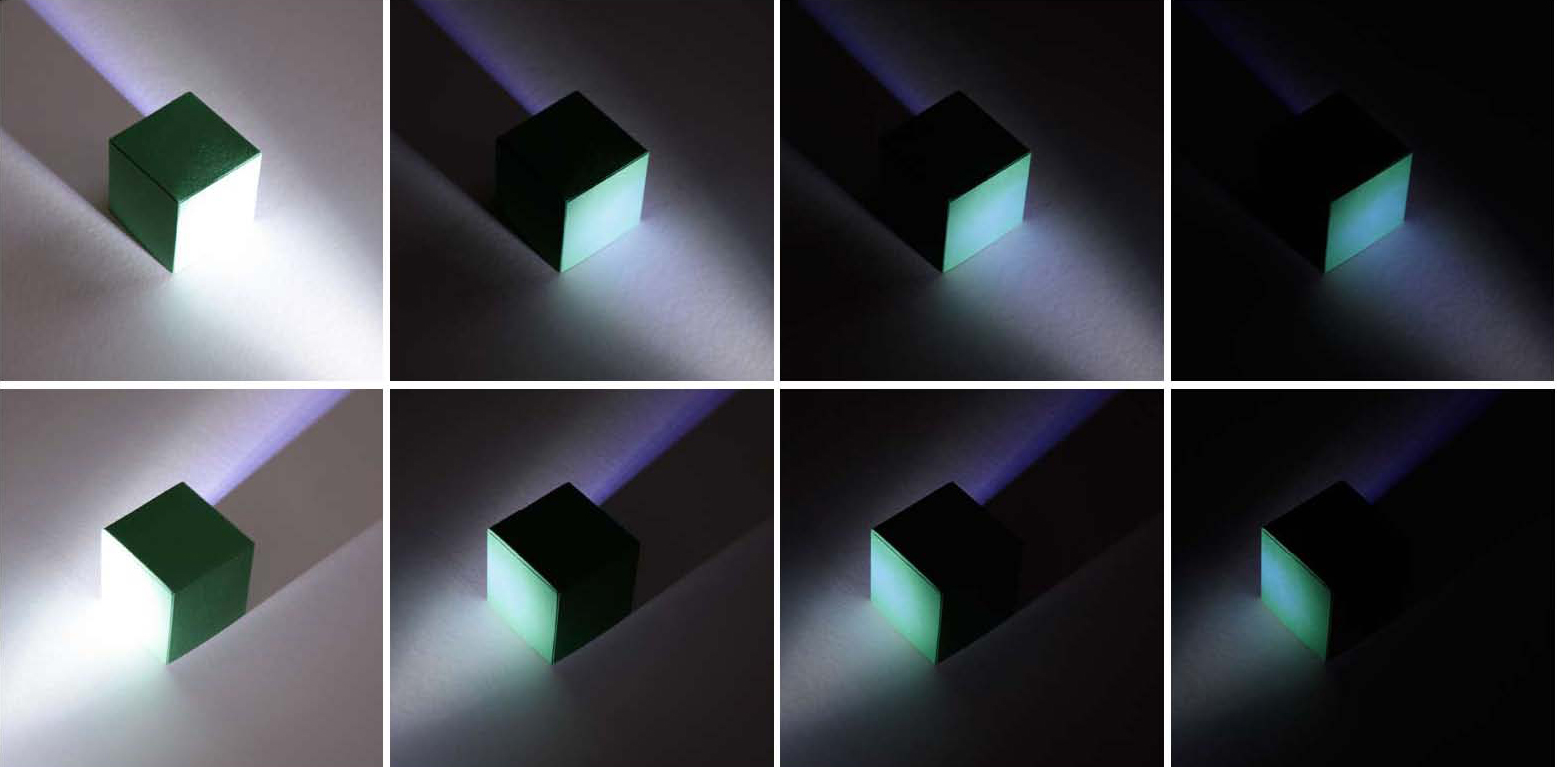 work-in-process: 3D Cube & light intensity