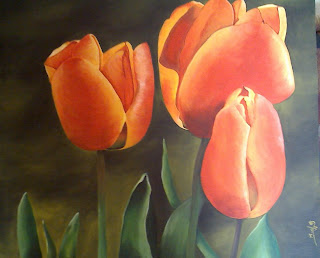 Para amantes de la pintura, como yo.: Tulipanes Holandeses
