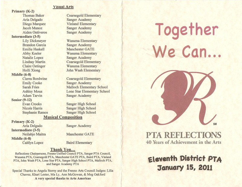 COLLIGO STUDIO: 2010- 2011 PTA Reflections Program Ceremony