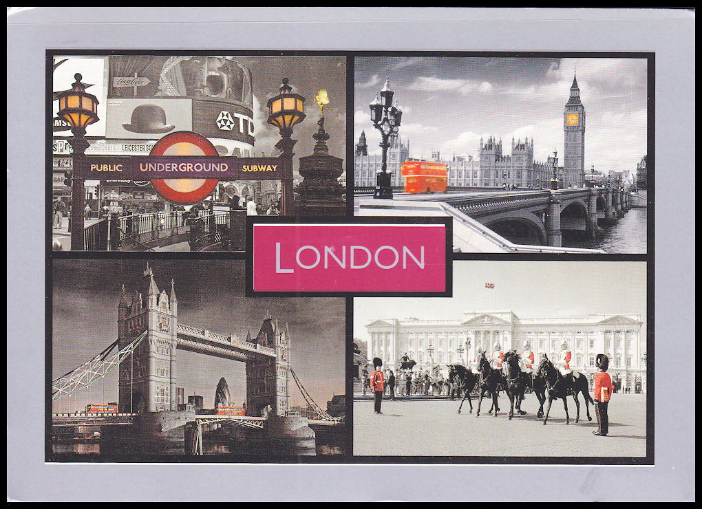 Sent & Received: ENGLAND – Postcard from London, England to Braga, Portugal