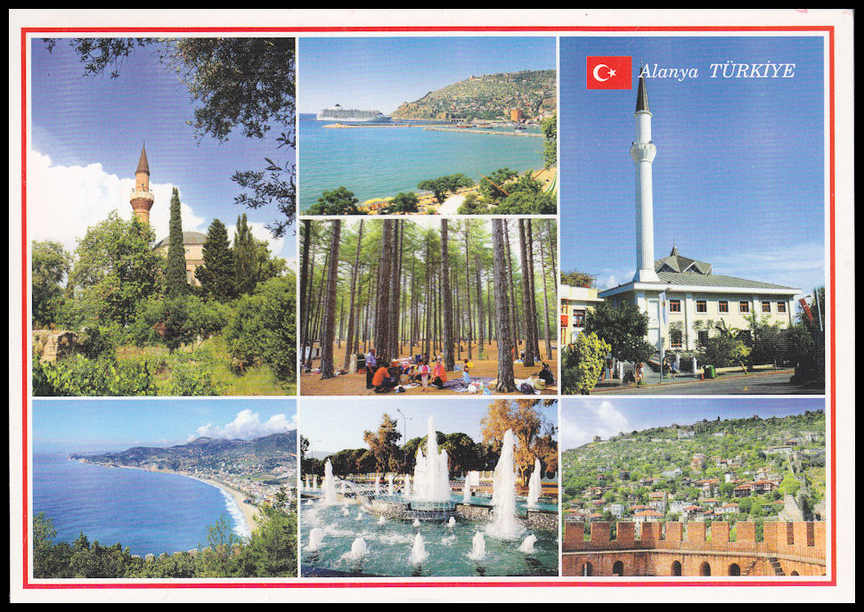 Sent & Received: TURKEY - Postcard from Alanya, Turkey to Braga, Portugal