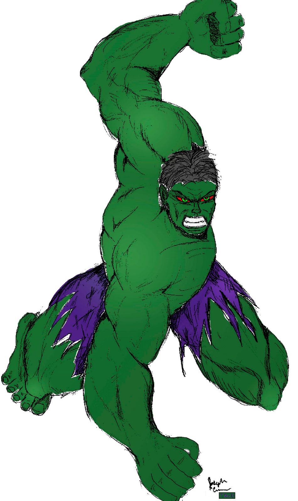 Top Mouse Art Work Hulk Smash In Color