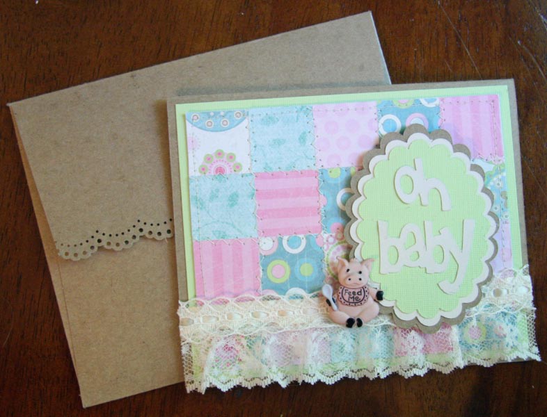 My busy, busy life: My first baby themed card!