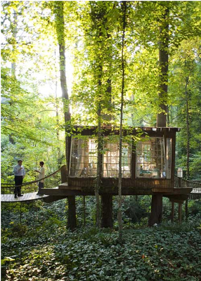 Oh So Lovely Vintage: Tiny houses in trees.