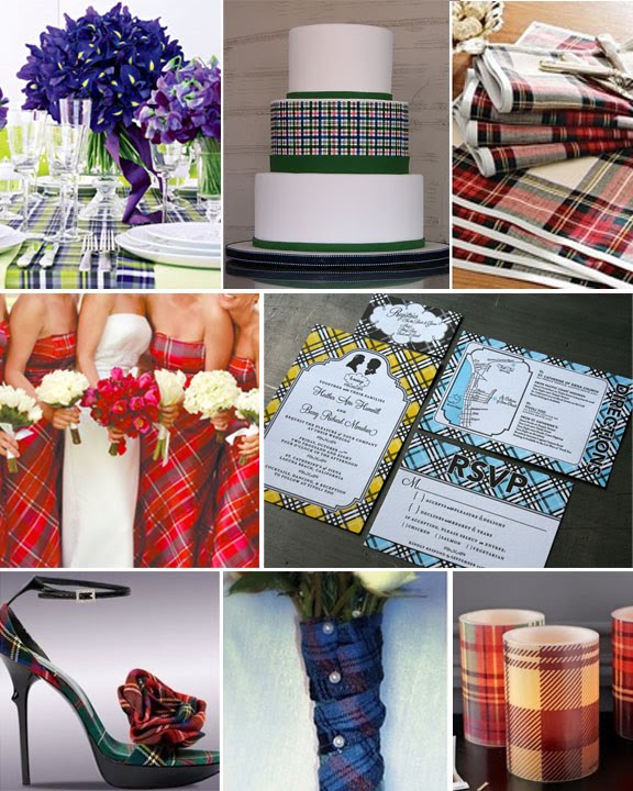 Bridal Bubbly: Pretty Plaid Wedding Inspiration