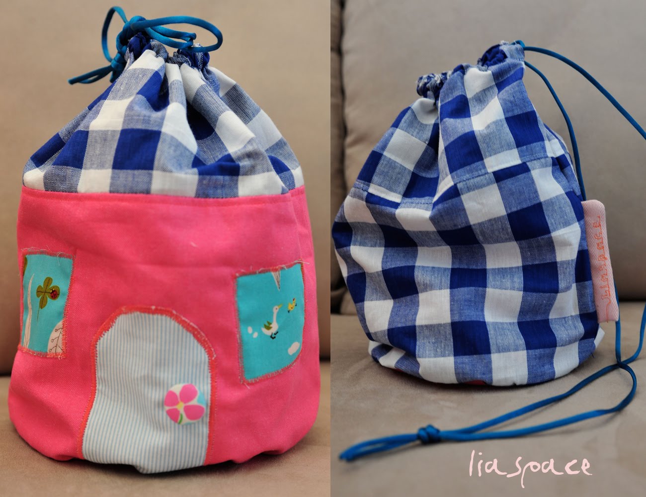 lia's crafty journey: tutorial: a house pouch