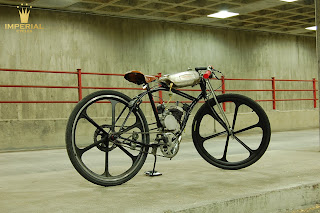 Imperial Cycles: Custom Boardtracker style gas tanks