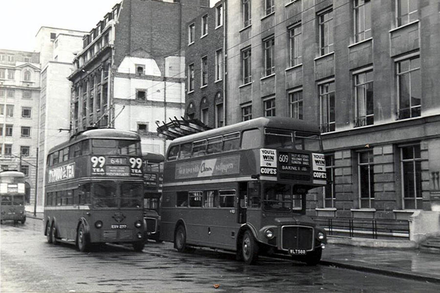 MASTER DRAPER: LONDON TROLLEYBUS LAMENT: FIFTY YEARS GONE