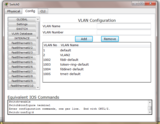 Catatan Kuliah Fony: VLAN DATABASE DENGAN DUA SWITCH