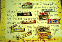 ELEMENTARY SCHOOL ENRICHMENT ACTIVITIES: SECRETARY DAY CANDY GRAM