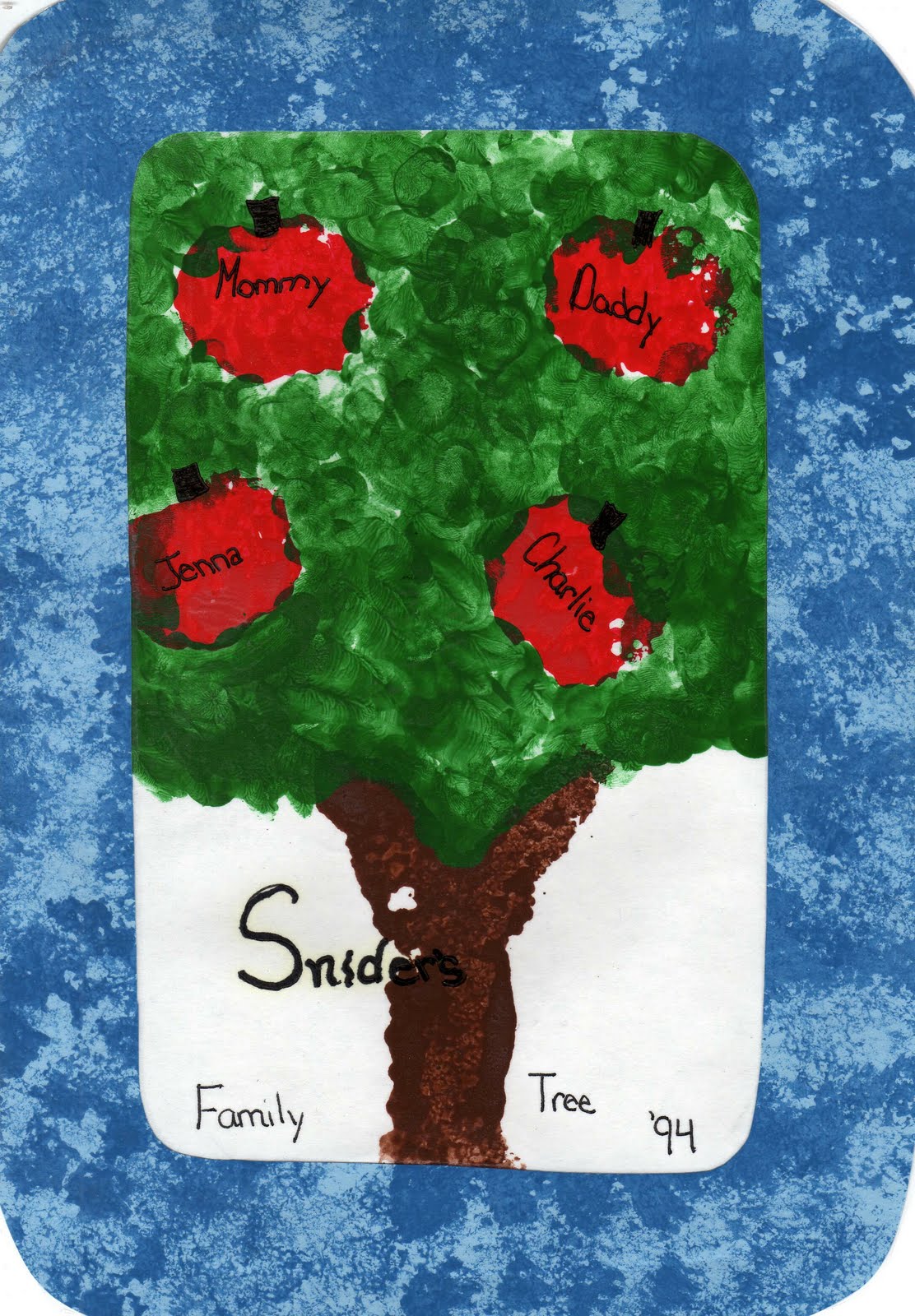 ELEMENTARY SCHOOL ENRICHMENT ACTIVITIES: Mother's Day Family Tree