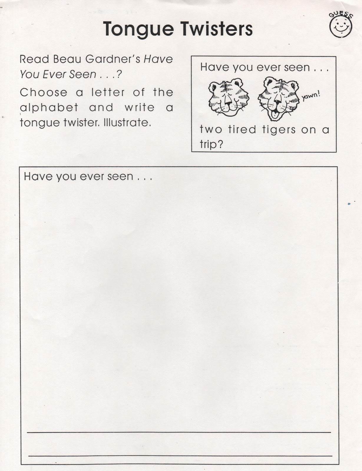 ELEMENTARY SCHOOL ENRICHMENT ACTIVITIES: TONGUE TWISTER FUN