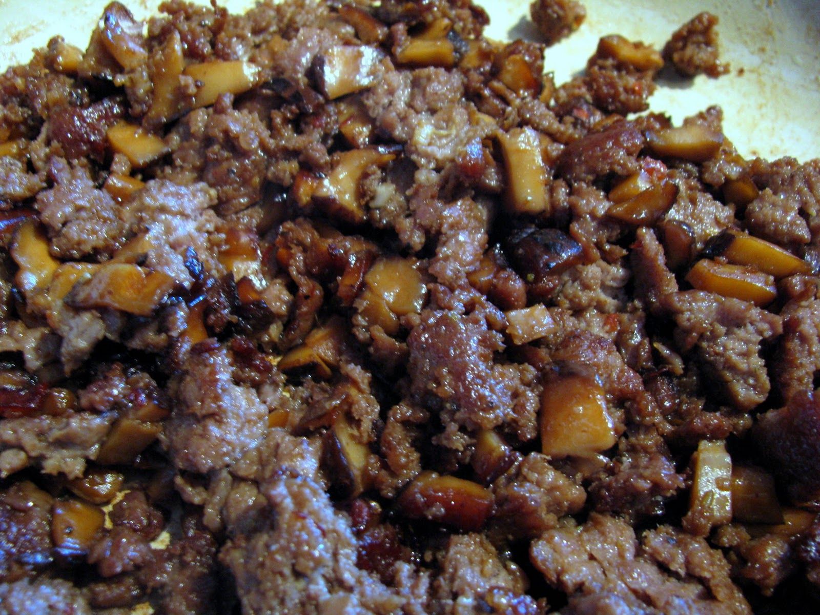 Savory Sweet Living: Fried Brown Sticky Rice Balls with Duck Sausage