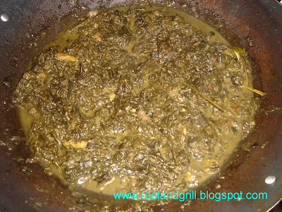 Laing (Taro Leaves Cooked in Coconut Milk) by Reel and Grill