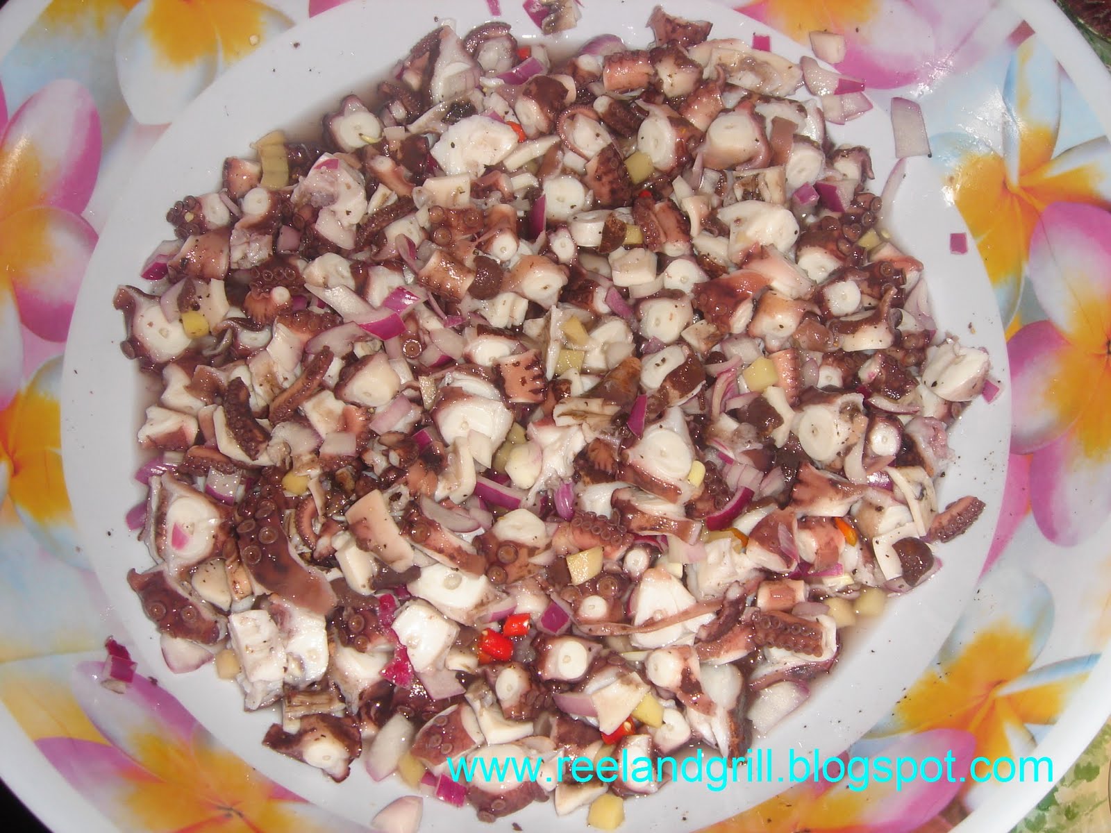 Reel and Grill: Kinilaw na Pugita (Octopus Ceviche)