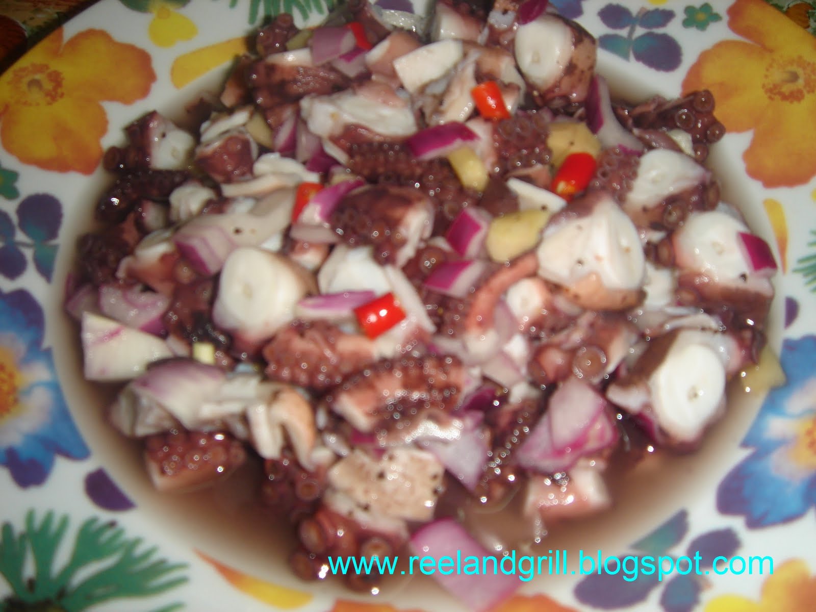 Reel and Grill: Kinilaw na Pugita (Octopus Ceviche)