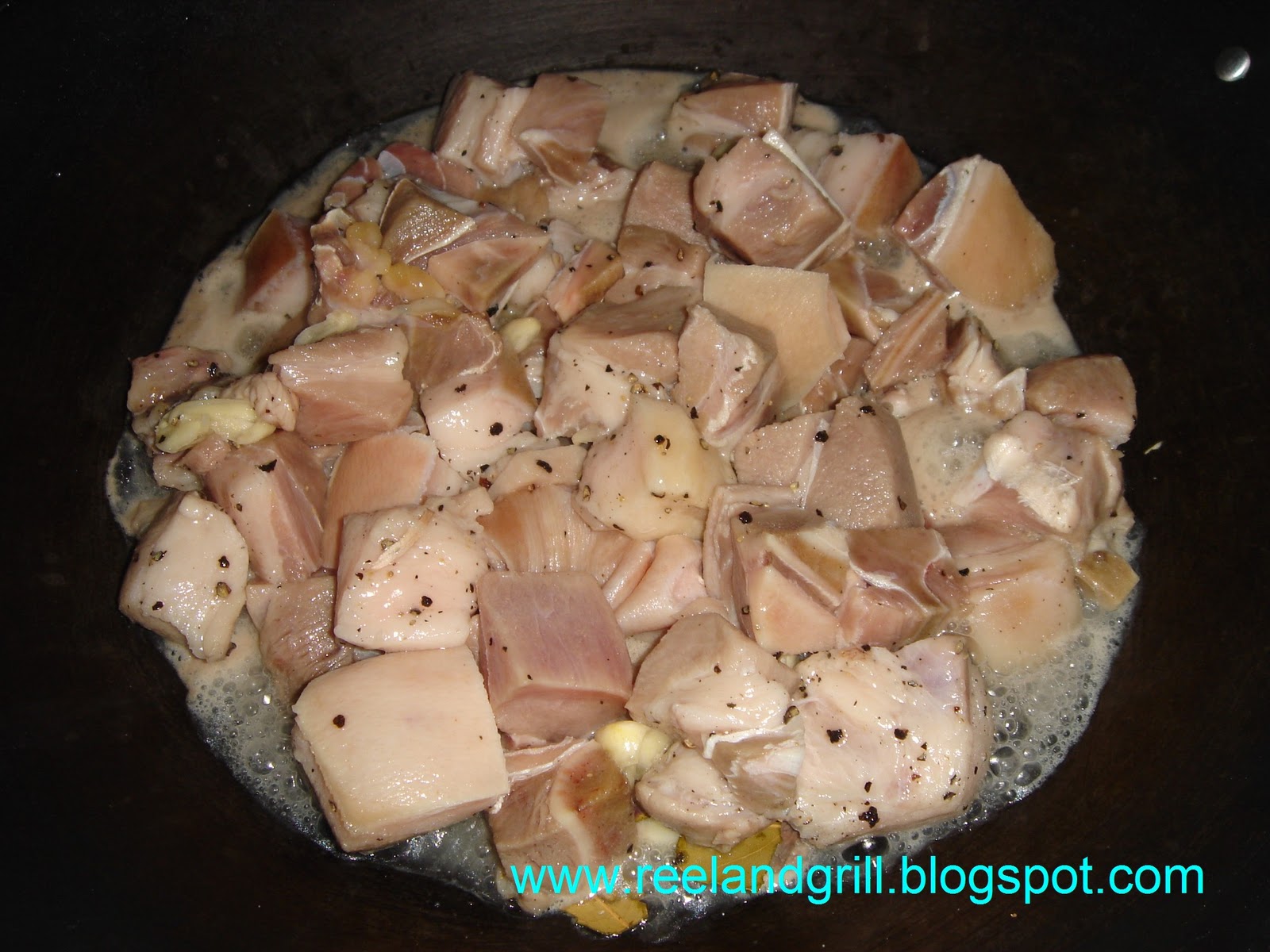 Reel and Grill: Adobong Puti (Blonde or White Pork Adobo)