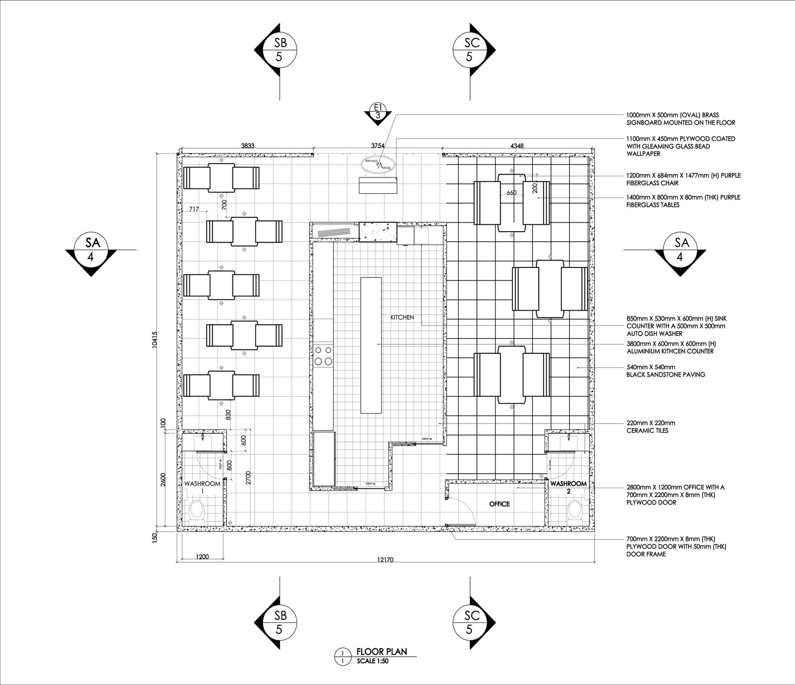 ~~ Poly Life ~~: Construction Drawings for restaurant