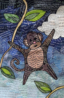Picky Chicky's Art & Craft Blog: Monkey collage!