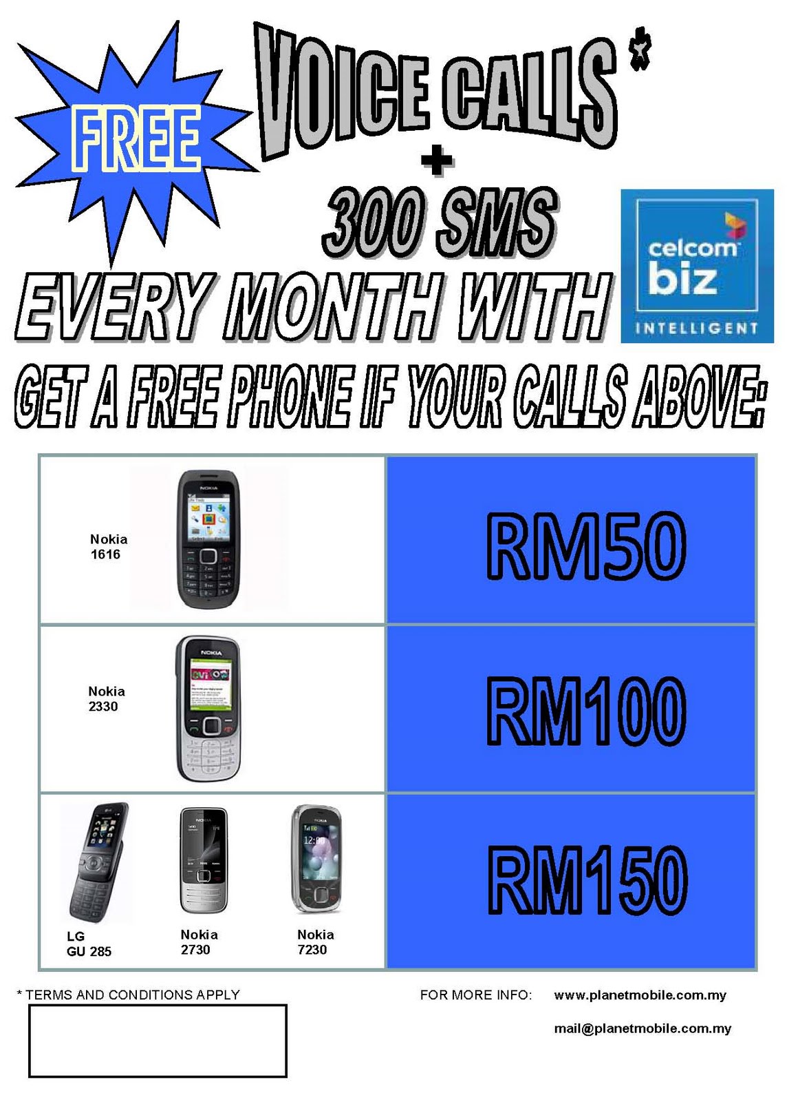 Planet Mobile - Malaysia Online Mobile Shop: GET A FREE PHONE WITH ...