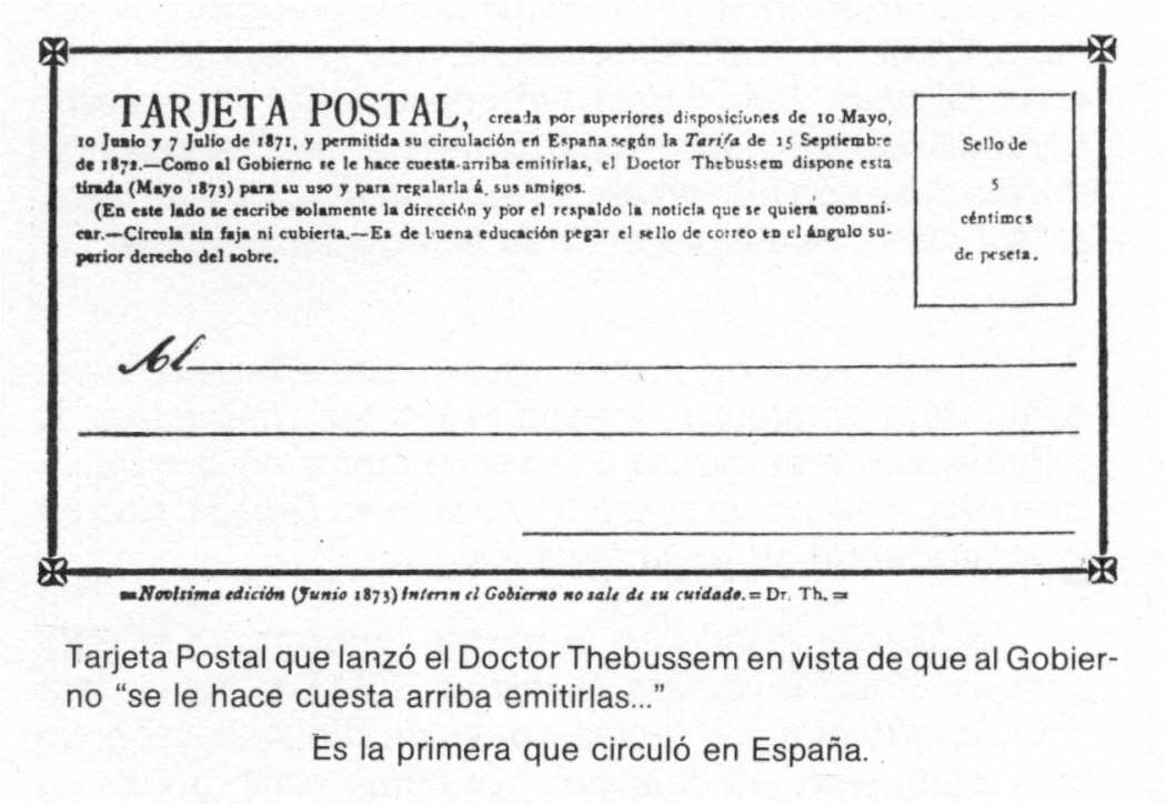Tarjeta postal - Post card - Carte postale: 82.- La primera tarjeta ...