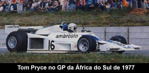 Memorial da Formula 1.: Tom Pryce.