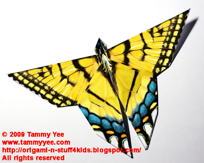 Origami n' Stuff 4 Kids: Two-tailed Swallowtail Butterfly Origami