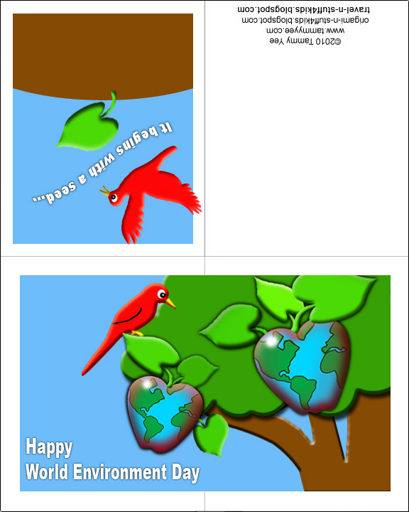 Origami n' Stuff 4 Kids: Happy World Environment Day Card