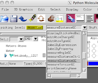 Python Molecular Viewer: Measure Distance in PMV