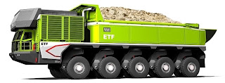 Mega caminhões para a indústria de mineração