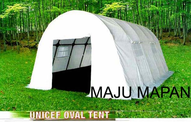 TENT MADE IN INDONESIA: UNICEF OVAL TENT