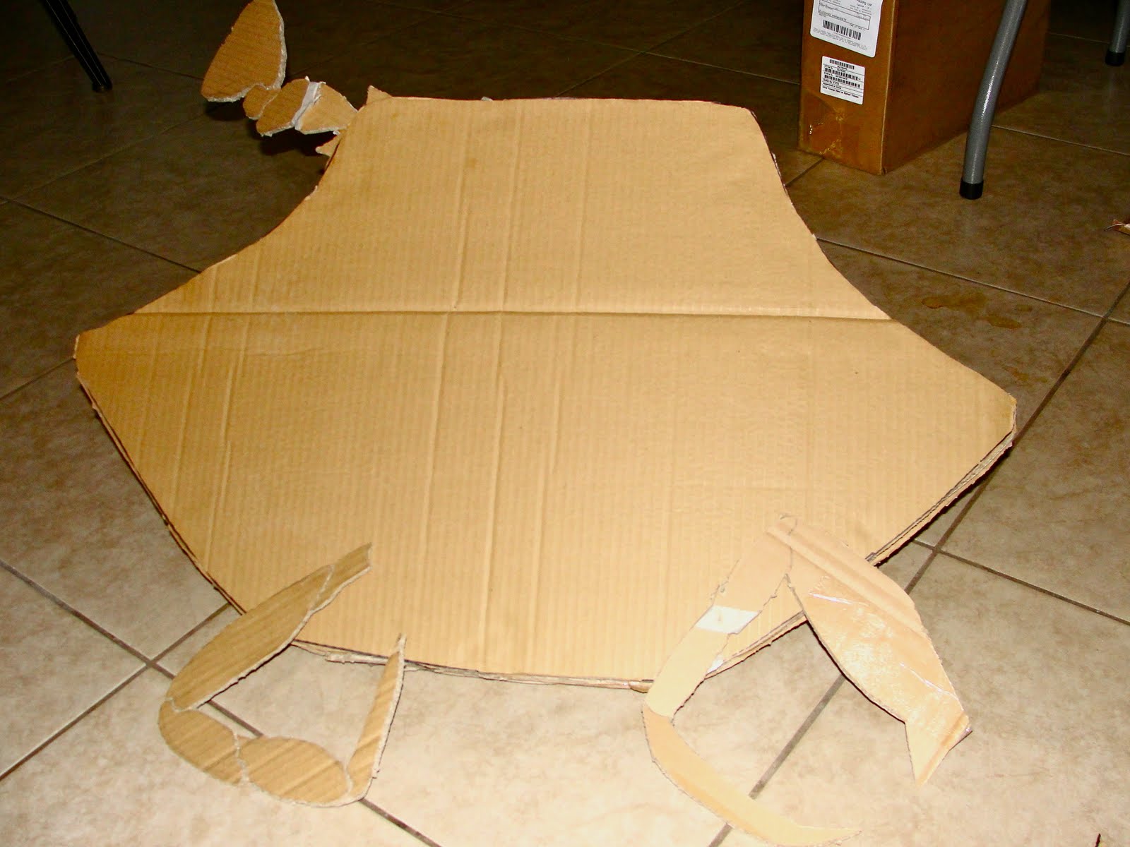 Art! Art!! Art!!?: Cardboard Crab = Progress Report