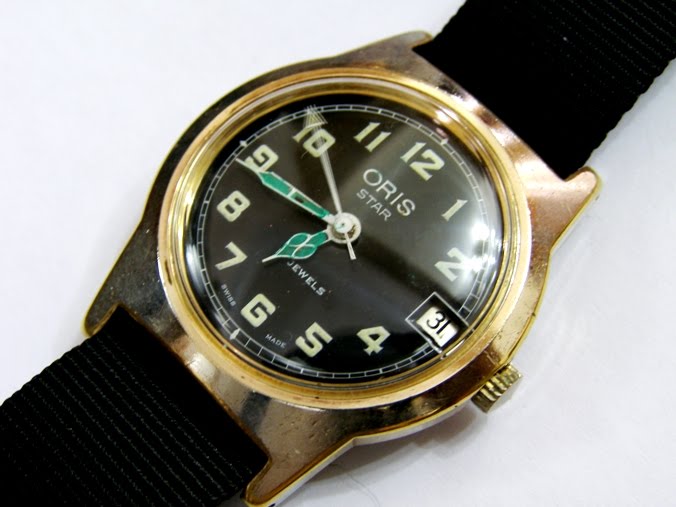 resting place: VINTAGE ORIS STAR MILITARY GENTS WRISTWATCH (SOLD)