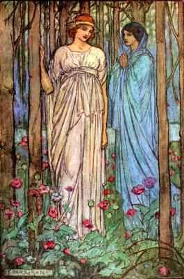 Pre Raphaelite Art: Emma Florence Harrison - A Dream of Fair Women