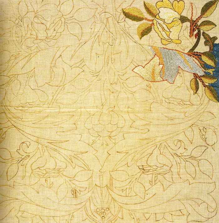 Pre Raphaelite Art: May Morris - Embroidery Kit, c. 1890