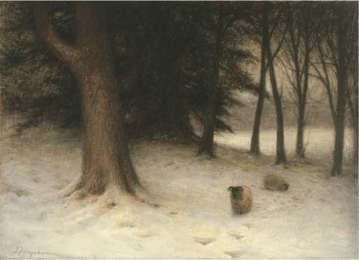British Art: Joseph Farquharson - A Winter Evening