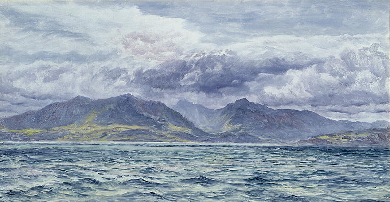 Pre Raphaelite Influenced Art: John Brett - Isle of Arran, 7th August 1883