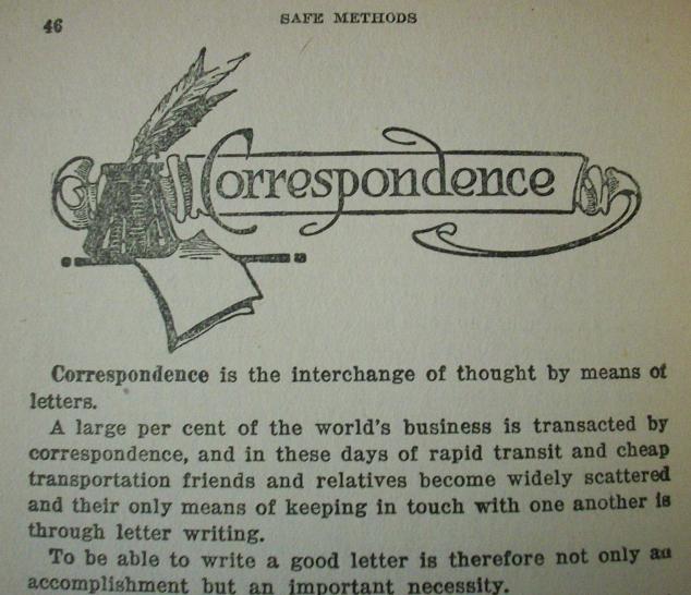 The New American Business Cyclopedia: Correspondence