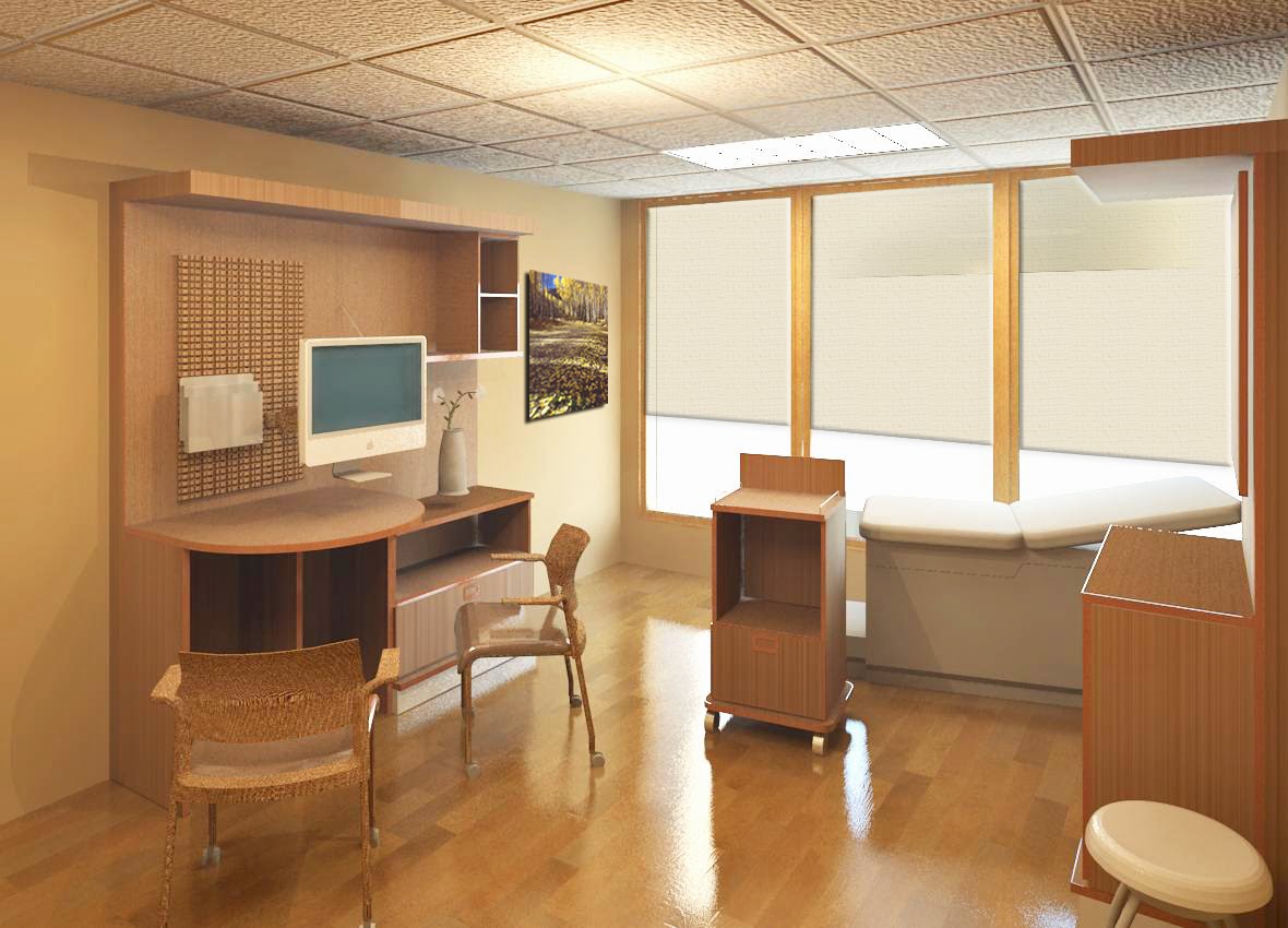 Amanda Goodrum's Senior Capstone Blog: Exam Room Rendering done in Revit