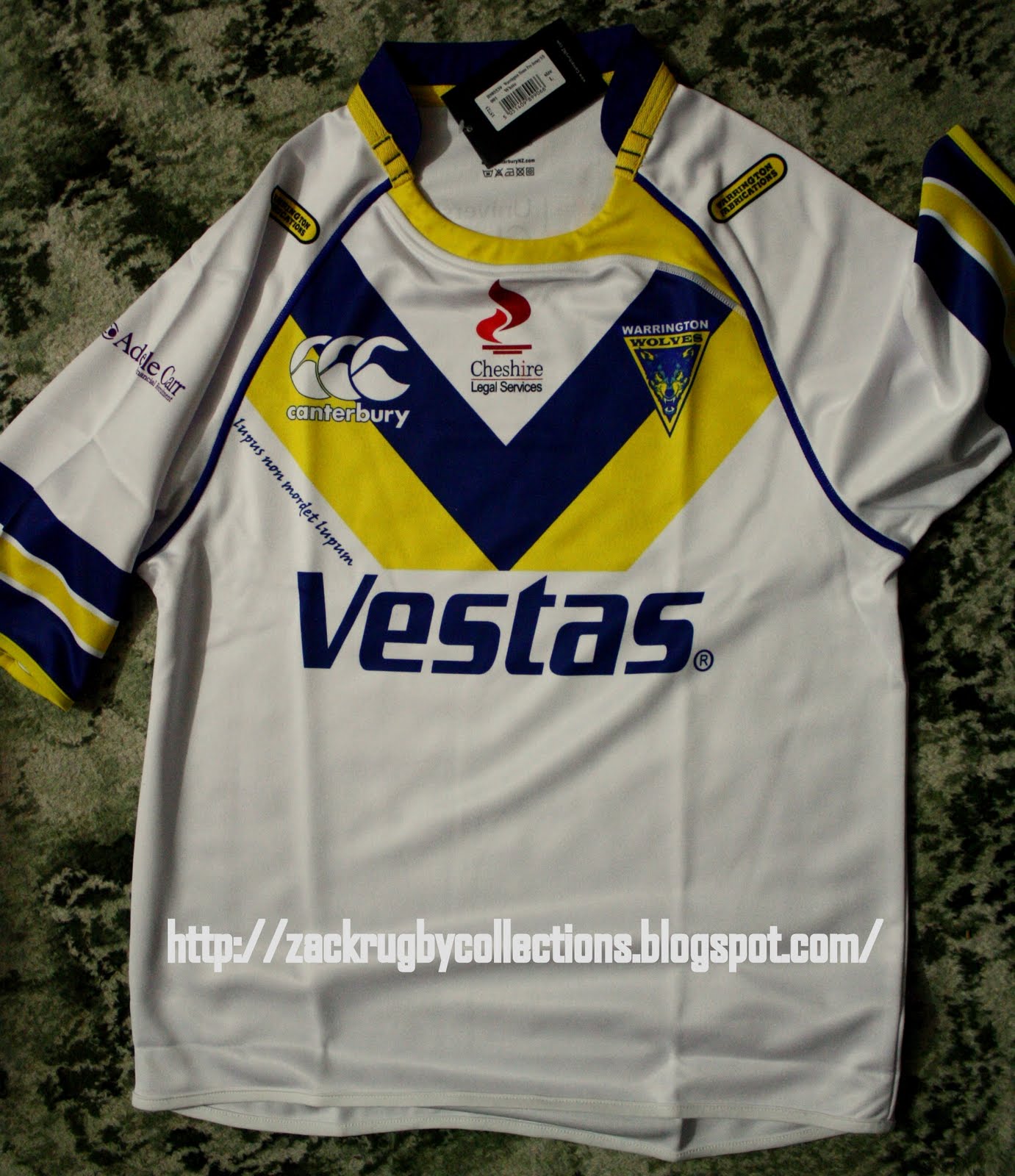 ZackRugby Collections®: Warrington Wolves 2009/2010 Home Pro Rugby Jersey