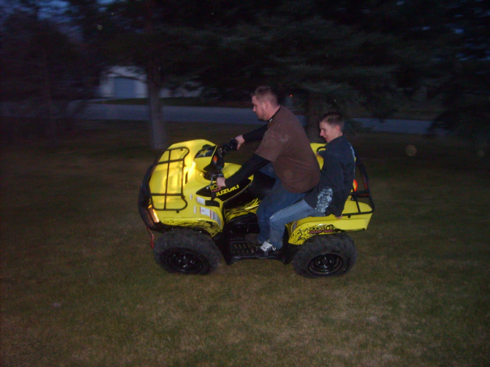 Dave, Tiff, & Afton: Four wheel fun!!