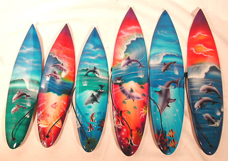 Cool Airbrush on Surf Board | Sembarang Body Painting