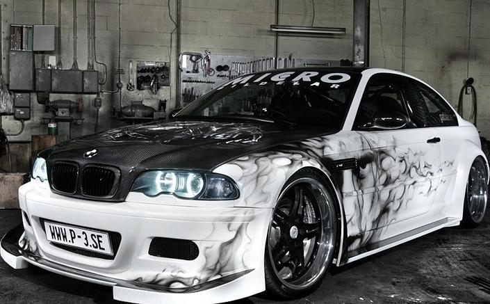 Others BMW Car With Custom Airbrush Art | Car Modification 2011