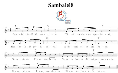 ESCOLA DE MÚSICA DE RESENDE: PARTITURA - SAMBALELÊ