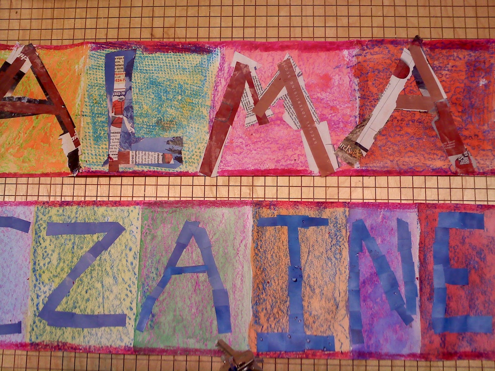 Color is My Day: Name Collages