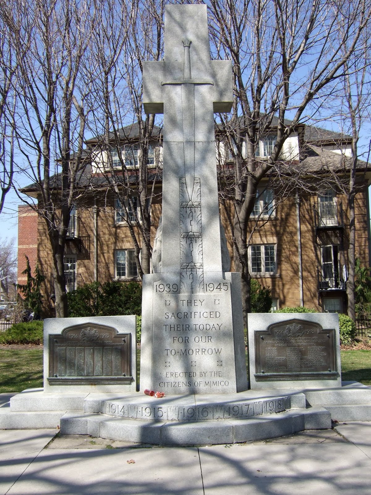 Town of Mimico - Soldiers of the First World War: Mimico War Memorial