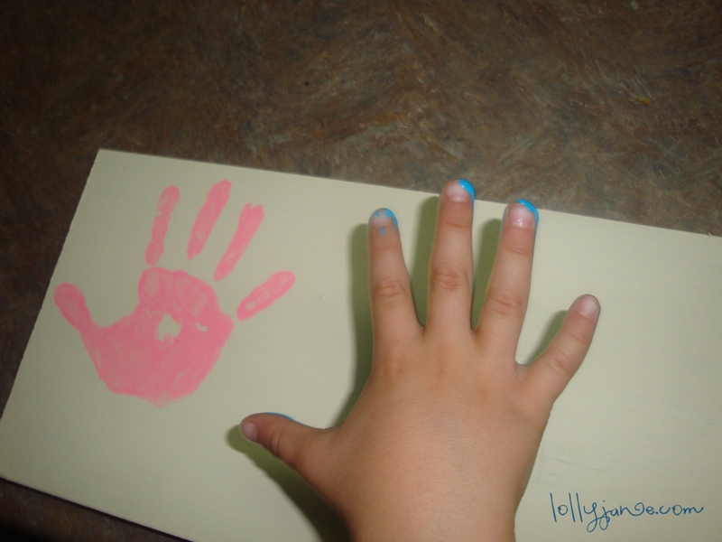 Mother's Day handprint board