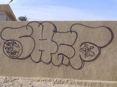 Find on street. All street graffiti.: Iraq graffiti or Who bombing Iraq?