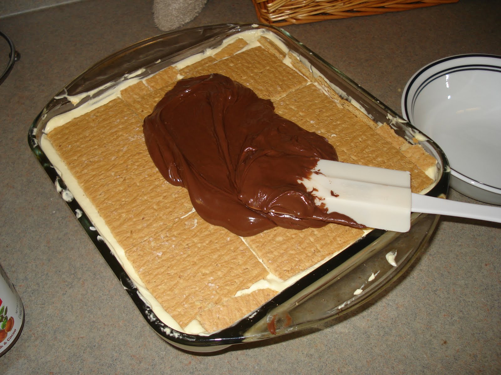 From my Kitchen: No Bake Chocolate Vanilla Eclair Cake