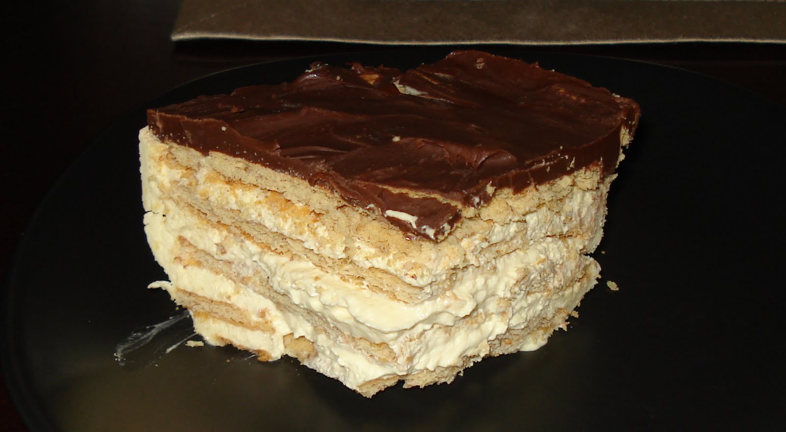 From my Kitchen: No Bake Chocolate Vanilla Eclair Cake